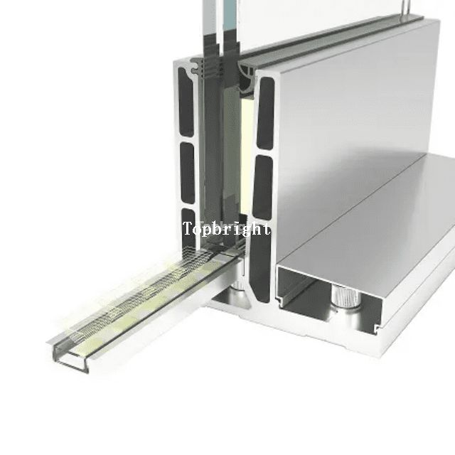 TP300 ON-FLOOR ALL GLASS U-CHANNEL RAILING SYSTEM