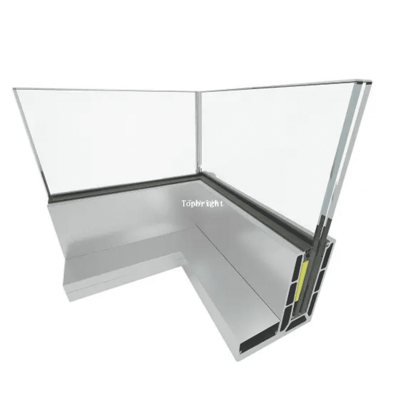 TP300 ON-FLOOR ALL GLASS U-CHANNEL RAILING SYSTEM