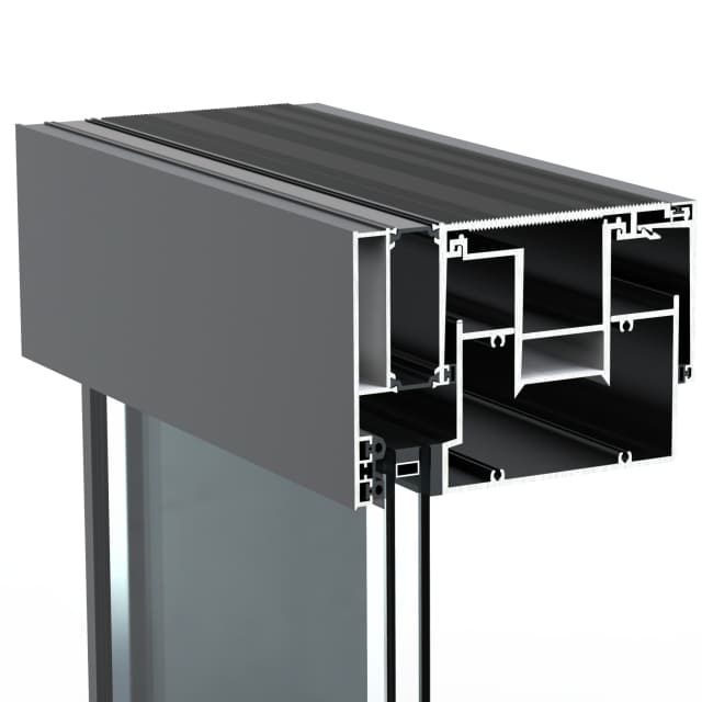 Aluminum Hidden frame window wall TB127